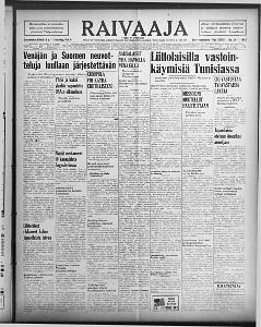 Raivaaja. February 6, 1943 = Pioneer - Digital Commonwealth