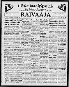 Raivaaja. December 16, 1963 = Pioneer - Digital Commonwealth