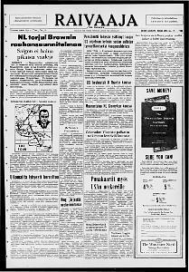 Raivaaja. October 11, 1966 = Pioneer - Digital Commonwealth