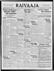 Raivaaja. November 20, 1959 = Pioneer - Digital Commonwealth