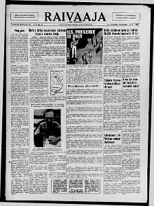 Raivaaja. January 16, 1970 = Pioneer - Digital Commonwealth