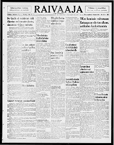Raivaaja. February 6, 1962 = Pioneer - Digital Commonwealth