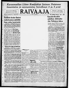 Raivaaja. July 3, 1964 = Pioneer - Digital Commonwealth