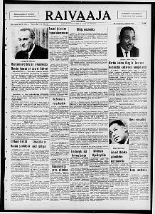 Raivaaja. April 11, 1968 = Pioneer - Digital Commonwealth