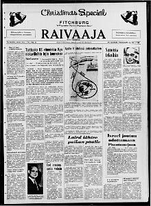 Raivaaja. December 20, 1968 = Pioneer - Digital Commonwealth