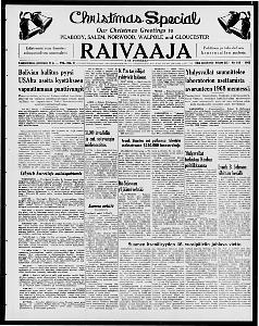 Raivaaja. December 11, 1963 = Pioneer - Digital Commonwealth