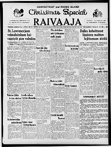 Raivaaja. December 9, 1955 = Pioneer - Digital Commonwealth