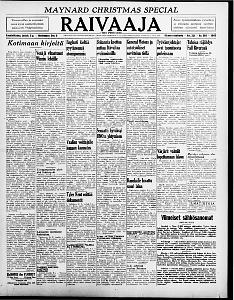 Raivaaja. December 5, 1945 = Pioneer - Digital Commonwealth