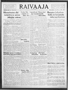 Raivaaja. September 5, 1952 = Pioneer - Digital Commonwealth