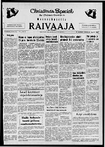 Raivaaja. December 12, 1969 = Pioneer - Digital Commonwealth