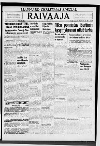 Raivaaja. December 1, 1948 = Pioneer - Digital Commonwealth
