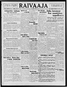 Raivaaja. January 8, 1957 = Pioneer - Digital Commonwealth