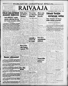 Raivaaja. December 11, 1946 = Pioneer - Digital Commonwealth