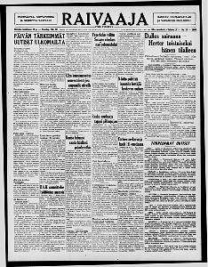 Raivaaja. February 10, 1959 = Pioneer - Digital Commonwealth