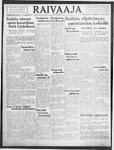 Raivaaja. December 27, 1952 = Pioneer - Digital Commonwealth