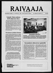 Raivaaja. March 18, 1998 = Pioneer - Digital Commonwealth