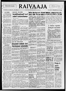Raivaaja. November 22, 1968 = Pioneer - Digital Commonwealth