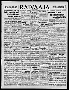 Raivaaja. October 28, 1957 = Pioneer - Digital Commonwealth