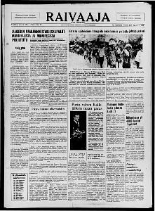 Raivaaja. January 13, 1970 = Pioneer - Digital Commonwealth