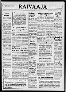 Raivaaja. November 7, 1969 = Pioneer - Digital Commonwealth