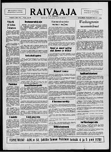 Raivaaja. June 30, 1970 = Pioneer - Digital Commonwealth