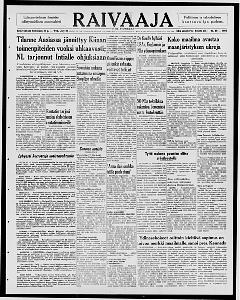 Raivaaja. July 31, 1963 = Pioneer - Digital Commonwealth