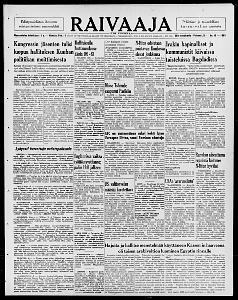 Raivaaja. February 11, 1963 = Pioneer - Digital Commonwealth