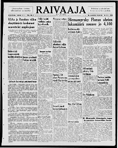Raivaaja. October 9, 1963 = Pioneer - Digital Commonwealth