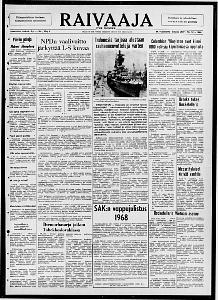 Raivaaja. May 4, 1968 = Pioneer - Digital Commonwealth