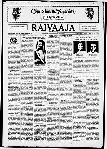 Raivaaja. December 22, 1976 = Pioneer - Digital Commonwealth