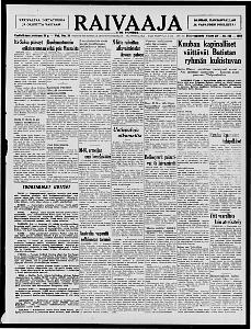 Raivaaja. December 31, 1958 = Pioneer - Digital Commonwealth