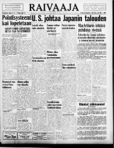 Raivaaja. September 21, 1945 = Pioneer - Digital Commonwealth