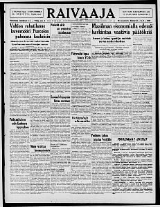 Raivaaja. January 4, 1957 = Pioneer - Digital Commonwealth