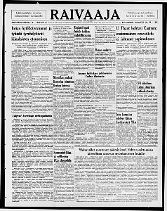 Raivaaja. October 31, 1962 = Pioneer - Digital Commonwealth