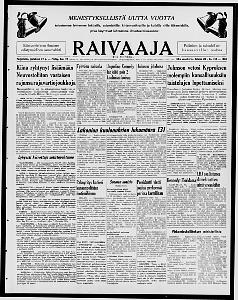 Raivaaja. December 27, 1963 = Pioneer - Digital Commonwealth