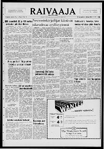 Raivaaja. February 15, 1966 = Pioneer - Digital Commonwealth