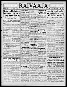 Raivaaja. January 18, 1957 = Pioneer - Digital Commonwealth