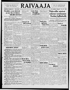 Raivaaja. July 6, 1960 = Pioneer - Digital Commonwealth