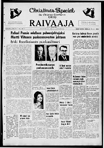 Raivaaja. December 3, 1966 = Pioneer - Digital Commonwealth