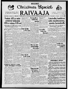 Raivaaja. December 7, 1955 = Pioneer - Digital Commonwealth