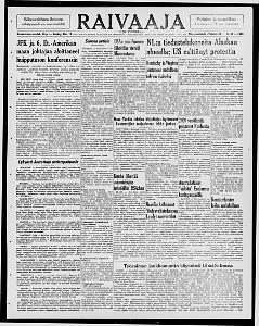 Raivaaja. March 18, 1963 = Pioneer - Digital Commonwealth