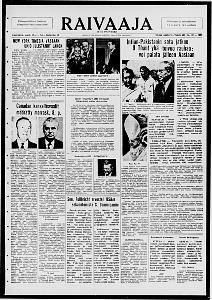 Raivaaja. September 18, 1965 = Pioneer - Digital Commonwealth