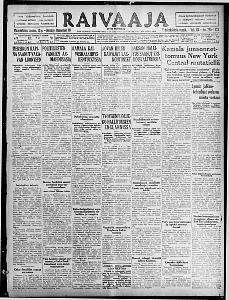 Raivaaja. December 10, 1923 = Pioneer - Digital Commonwealth