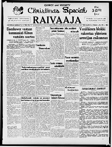 Raivaaja. December 1, 1954 = Pioneer - Digital Commonwealth