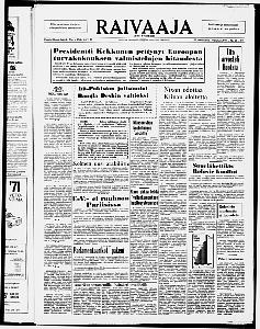 Raivaaja. April 21, 1971 = Pioneer - Digital Commonwealth