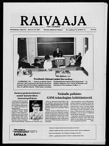 Raivaaja. October 22, 1997 = Pioneer - Digital Commonwealth