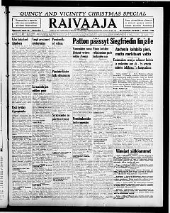 Raivaaja. December 4, 1944 = Pioneer - Digital Commonwealth