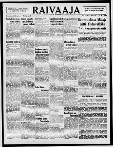 Raivaaja. February 2, 1959 = Pioneer - Digital Commonwealth