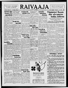 Raivaaja. October 8, 1959 = Pioneer - Digital Commonwealth