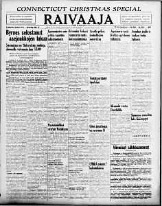 Raivaaja. December 14, 1946 = Pioneer - Digital Commonwealth